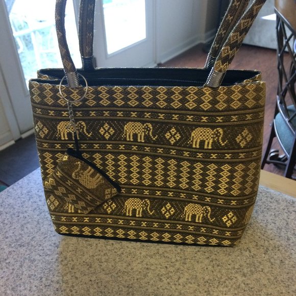 Bags | Beautiful Thai Purse With Small Coin Purse Nwot | Poshmark